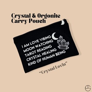 Crystal & Orgonite Carry Pouch - Etsy
