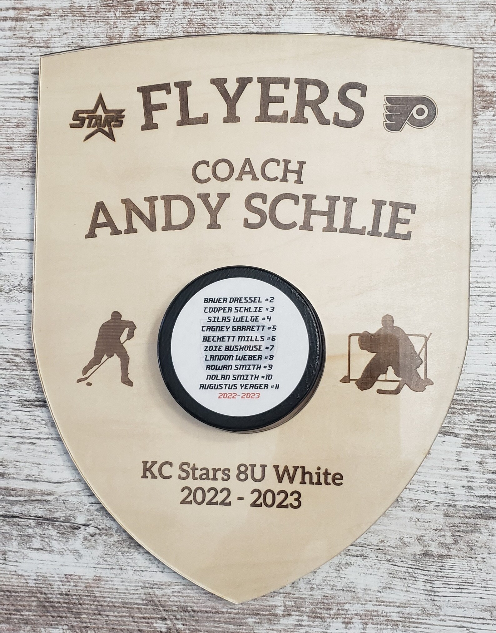 Team Appreciation Plaques - Shield - Etsy