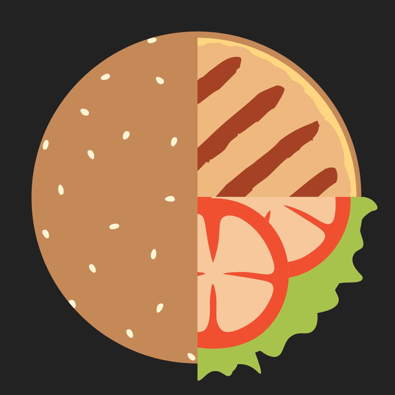 Hamburger Shadow Box: 3D Layered Paper Cut Template SVG (digital ...