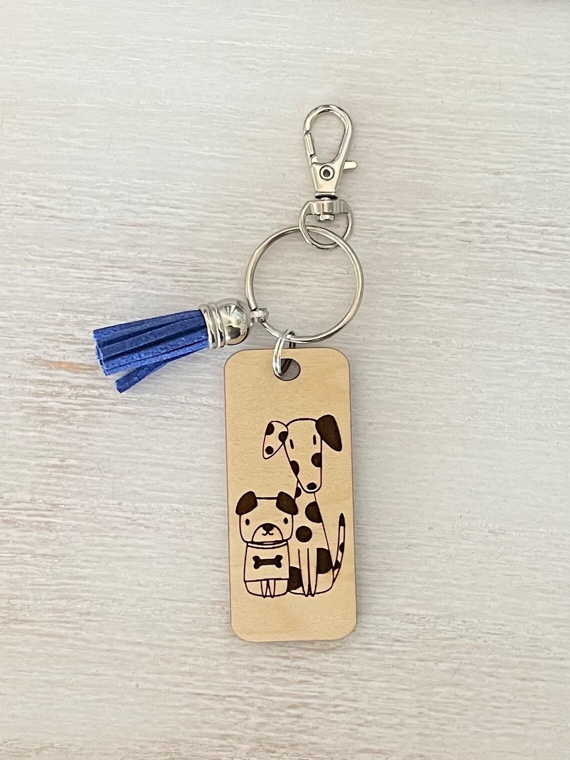Dog Humor Keychains Wood Keychain Laser Engraved Keychain Dog Lover ...