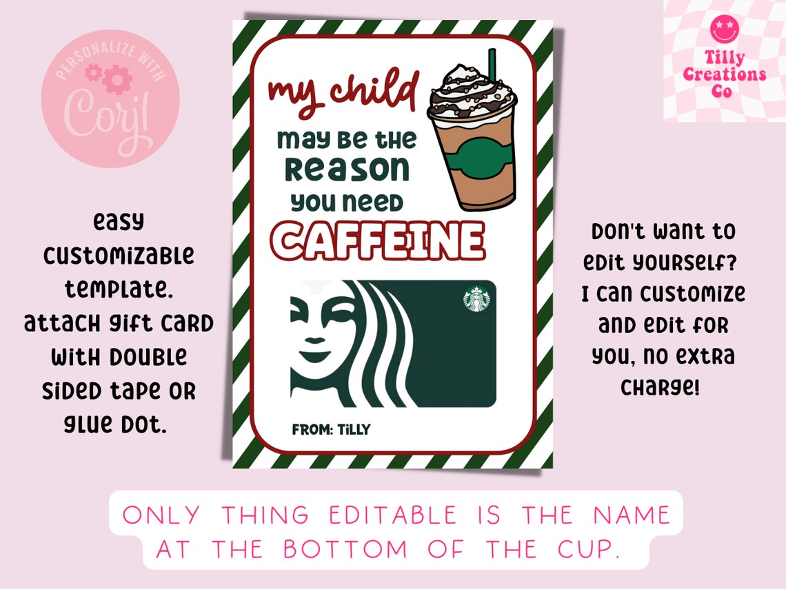 Custom Back to School Teacher Gift From Student • Digital Download ...
