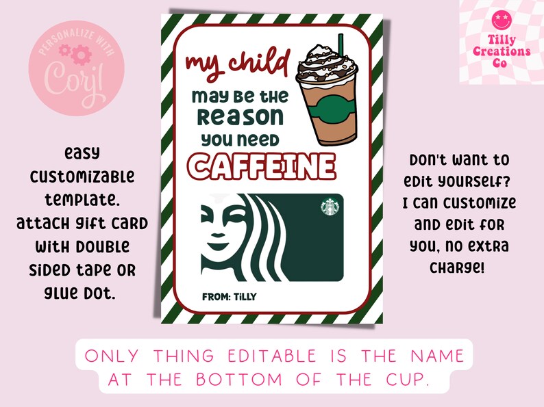 Custom Back to School Teacher Gift From Student • Digital Download ...