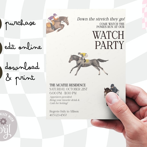 Horse Racing Themed Birthday - Etsy