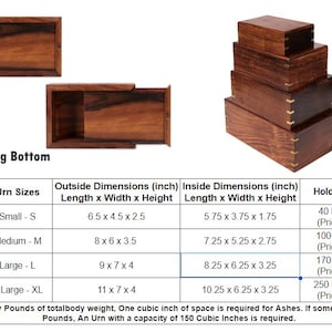 Tree of Life Wooden Cremation Urns for Human Ashes - Urn for Adult Male ...