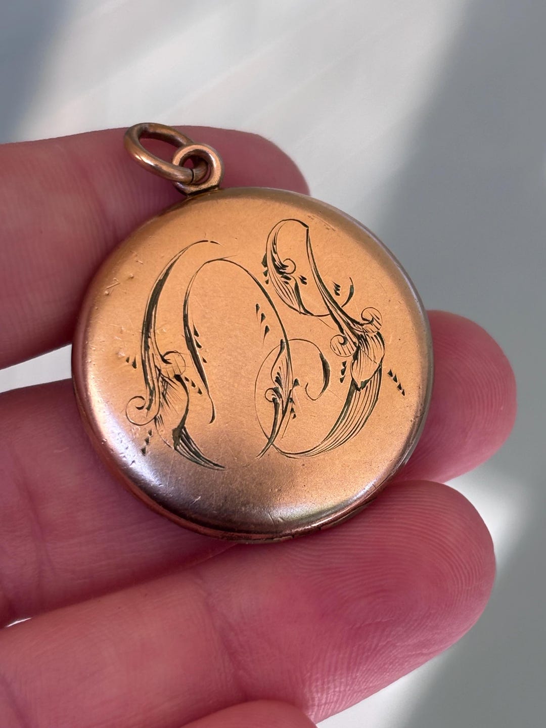 Antique Victorian Edwardian Locket – "monogram Og", W&H Co Heart ...
