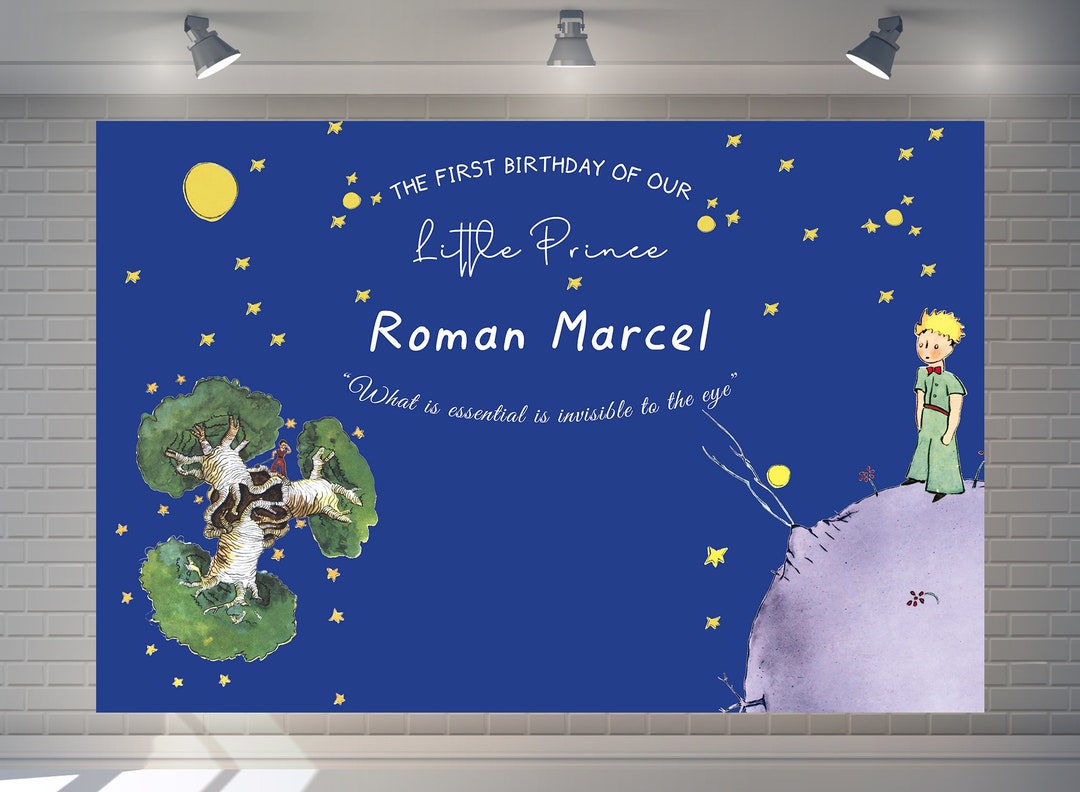 Custom the Little Prince Backdrop Prince Party Theme Backdrop Happy ...
