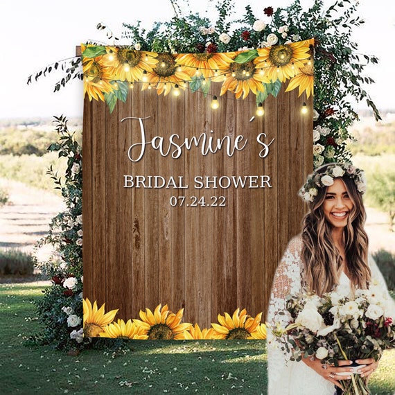 Custom Bridal Shower Wedding Backdrop for Reception Event - Etsy