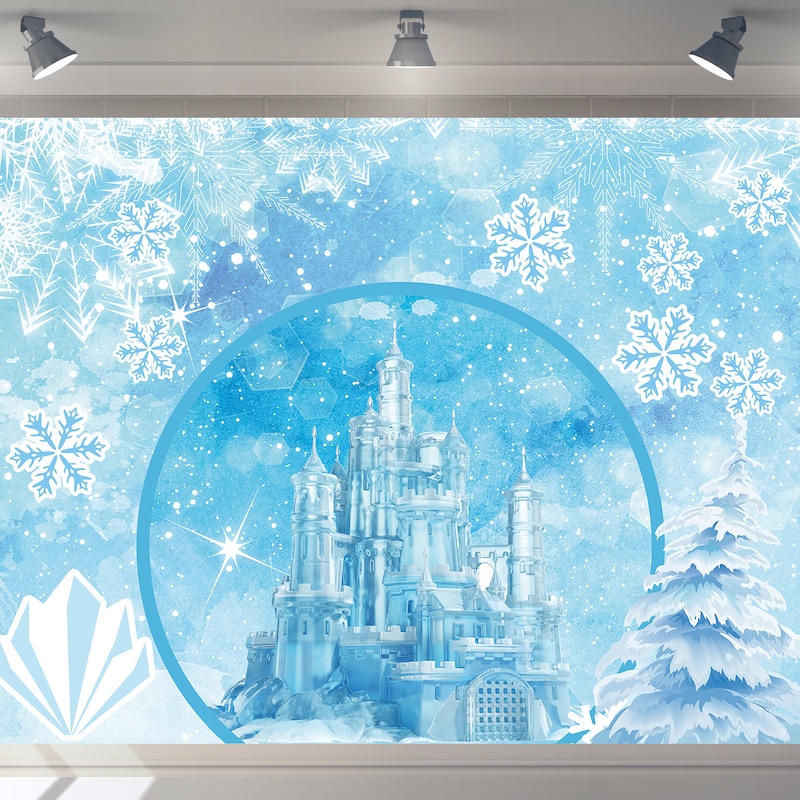 Frozen Castle Backdrop - Etsy