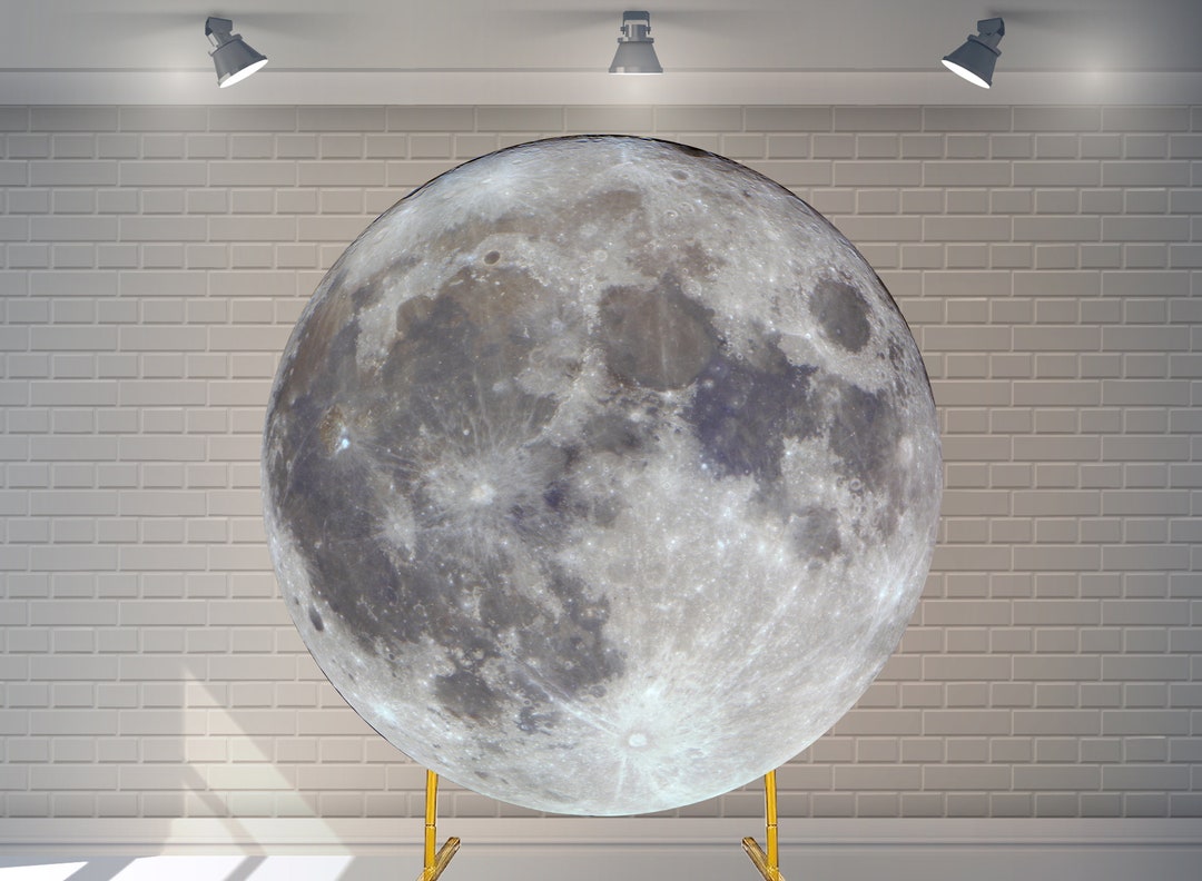Custom Full Moon Round Backdrop With Elastic Birthday Backdrop Baby ...
