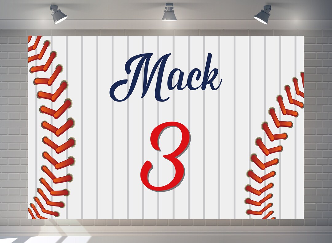 Custom Baby Shower Backdrop Baseball Backdrop Happy Birthday - Etsy