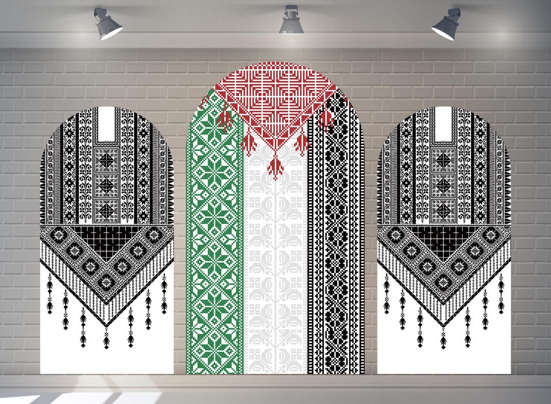 Custom Arch Backdrop Cover: Palestinian Embroidery, Double-sided - Etsy