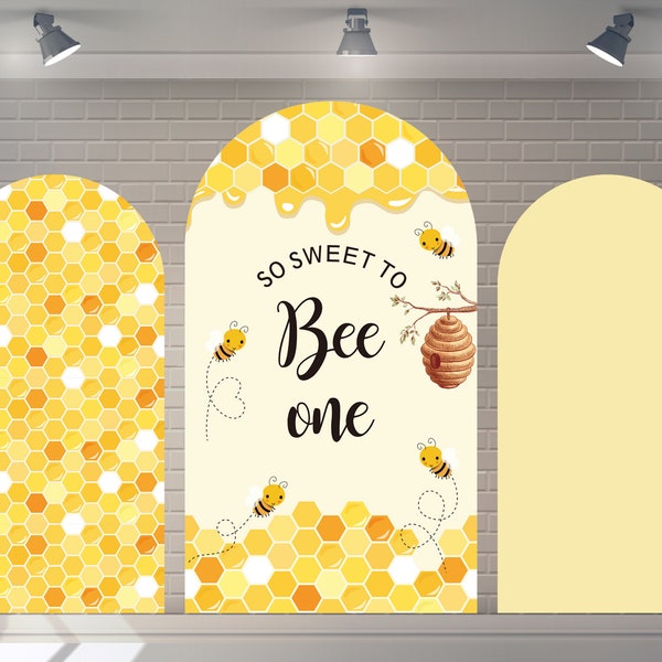 Sweet as Can Bee Backdrop, Bumble Bee Party Banner, Bee Baby Shower ...