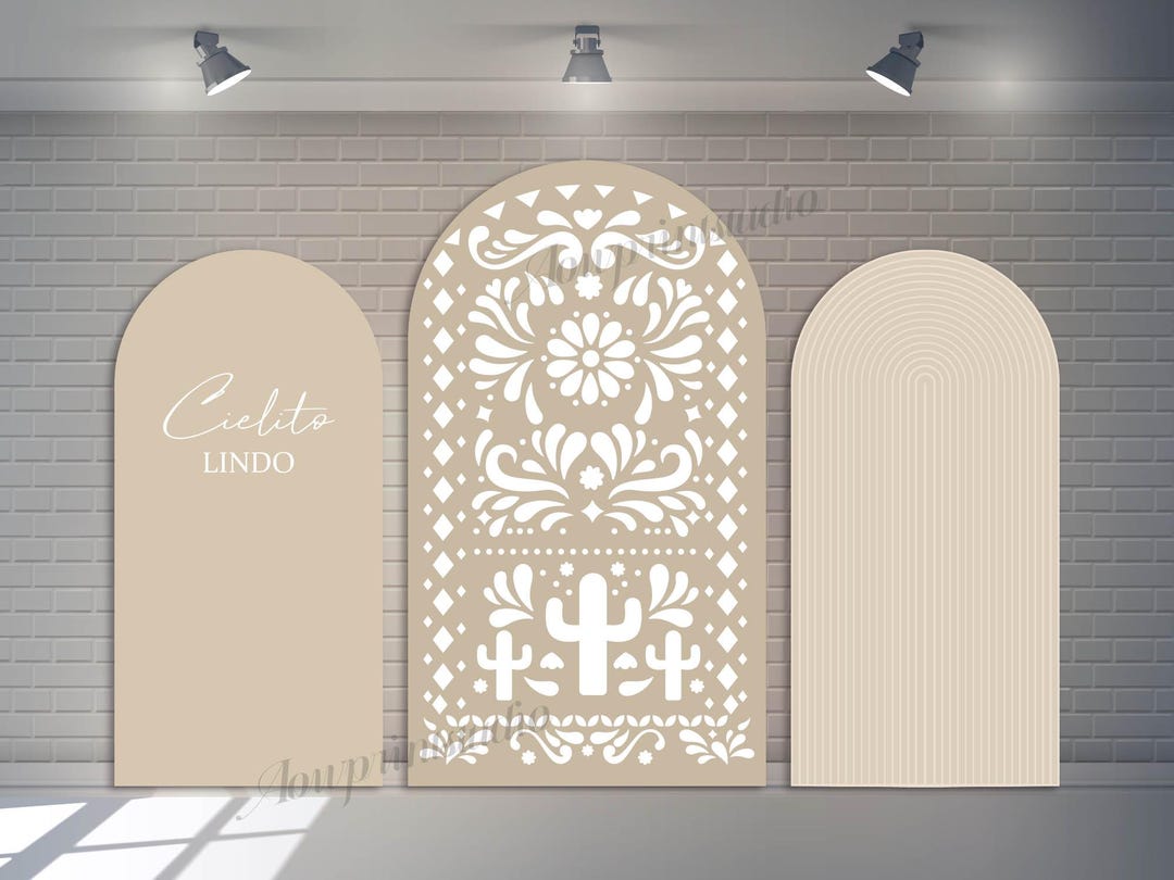 Custom Fiesta Arch Backdrop Cover: Mexican Baby Shower, Baptism - Etsy