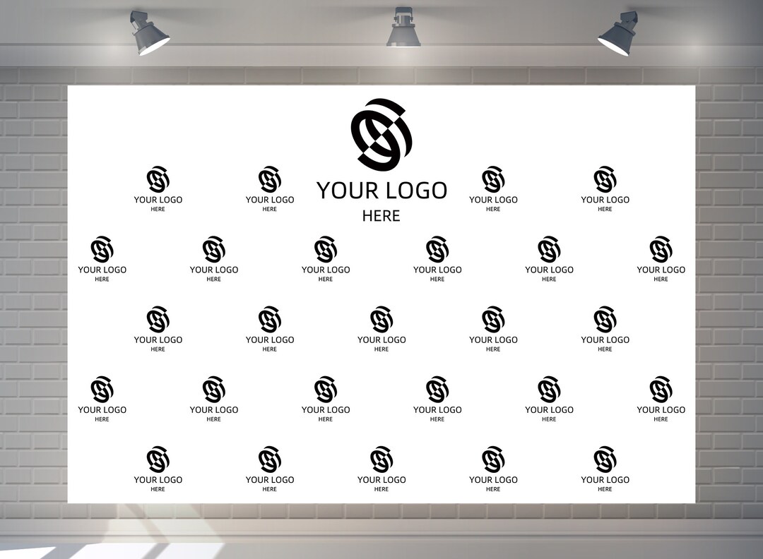 Custom Step and Repeat Logo Wall Photography Backdrop White Photo ...
