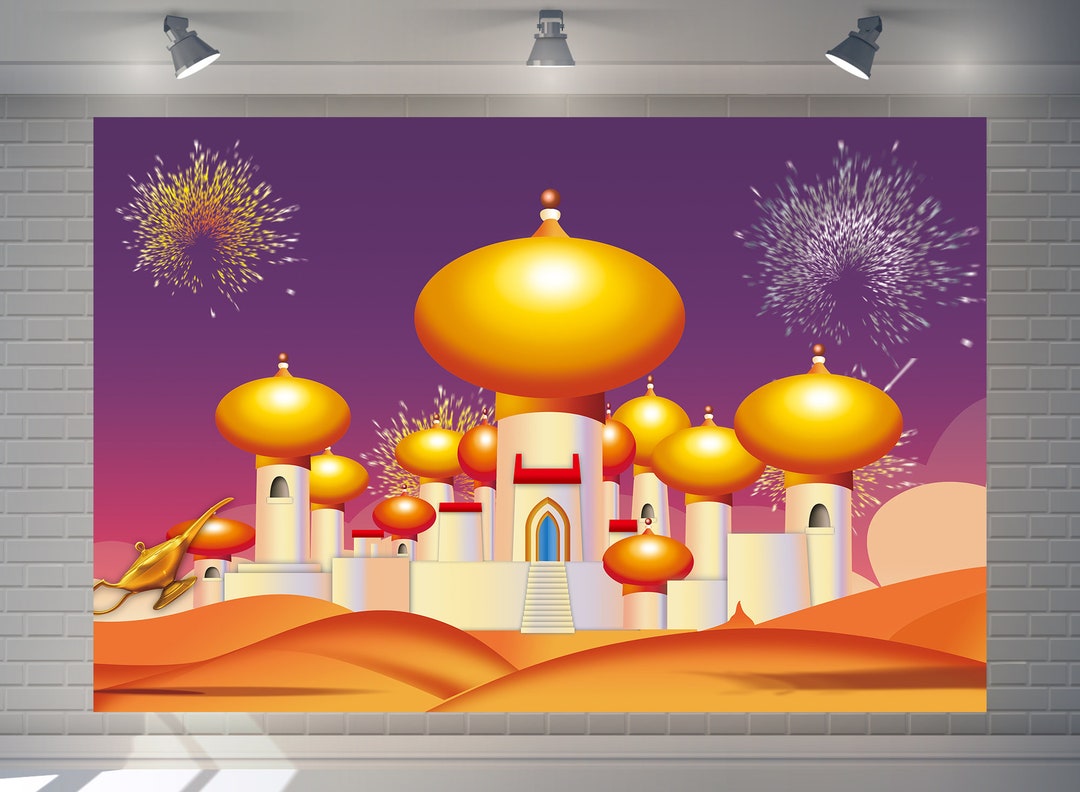 Custom Baby Shower Backdrop Arabian Castle Backdrop Happy Birthday ...