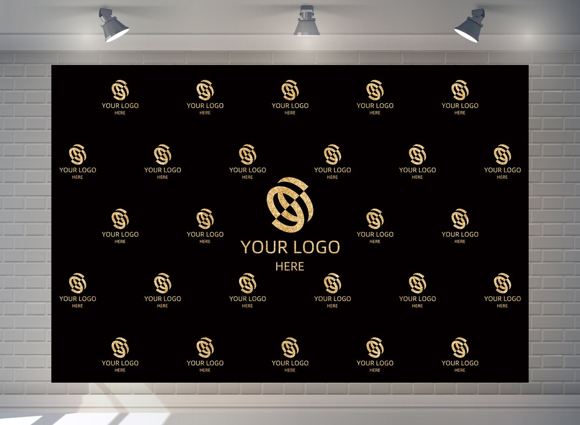 Custom Logo Step and Repeat Backdrop: Personalized Photo Booth Banner ...