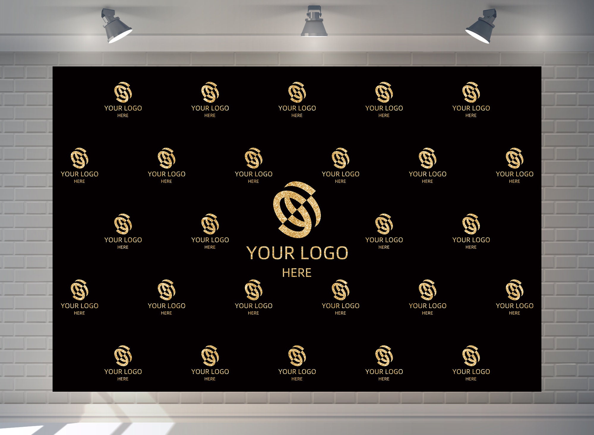 Custom Logo Step and Repeat Backdrop: Personalized Photo Booth Banner ...
