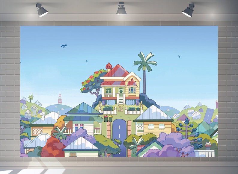 Custom Baby Shower Backdrop Blue Dog House Backdrop Happy - Etsy