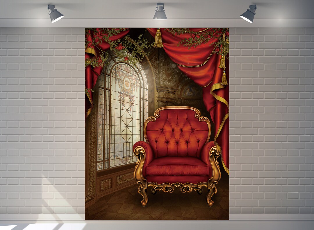 Custom Fairy Tale Forest Baby Shower Backdrop Magic Chair Backdrop ...