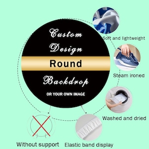 Custom Starbucks Round Backdrop With Elastic Birthday Backdrop Baby ...