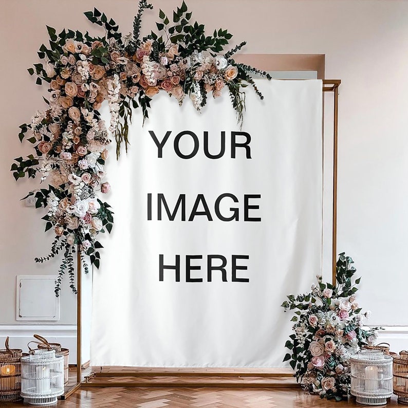 Custom Baby Shower Backdrop Starbucks Backdrop Happy Birthday Party ...