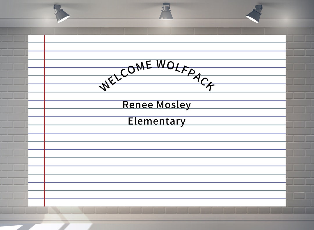 Custom Notebook Backdrop Preschool Events Welcome Back to School ...