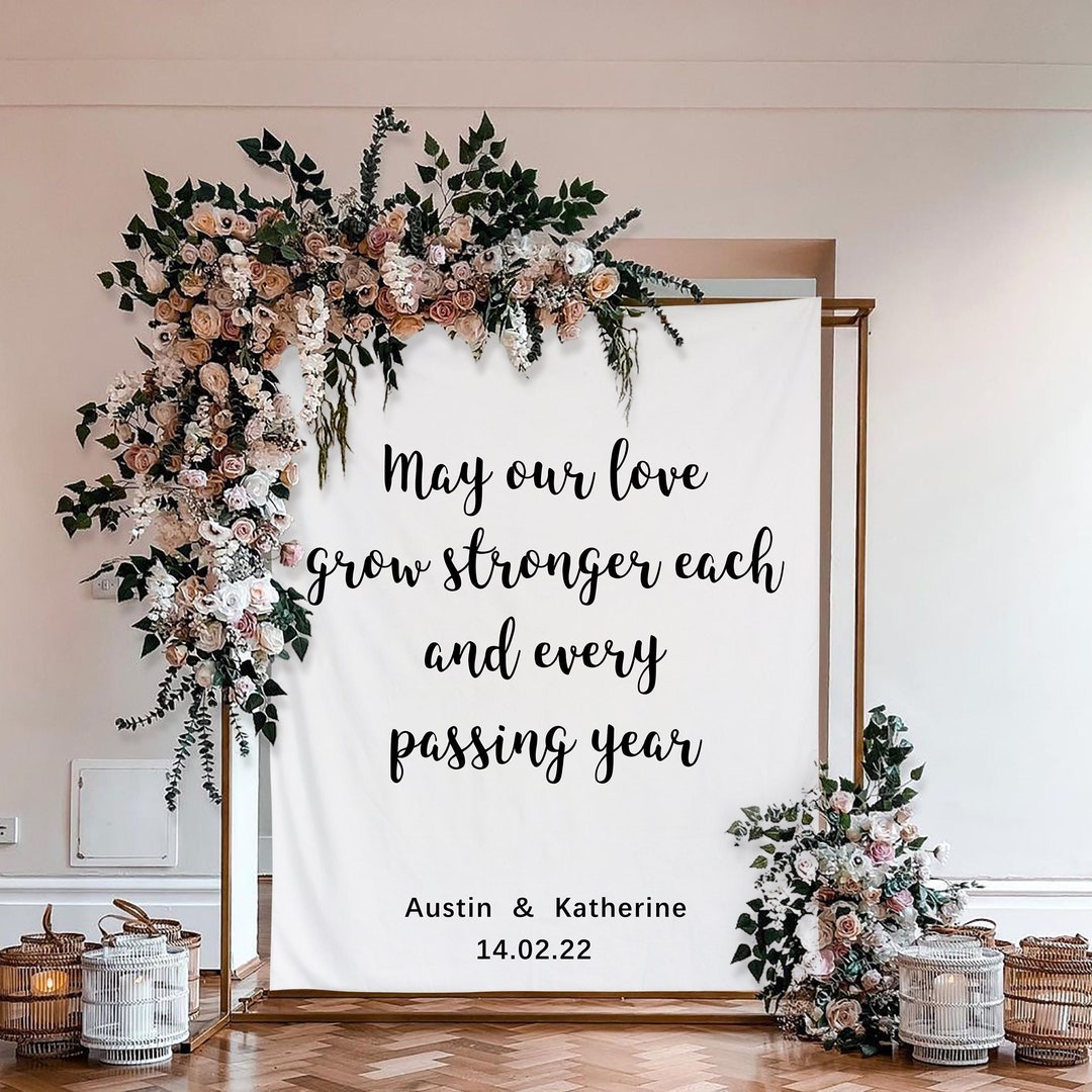 Custom Wedding Backdrop for Reception, Event Backdrop, Photo Backdrop ...