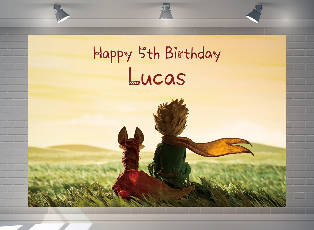 Custom the Little Prince Backdrop Prince Party Theme Backdrop Happy ...