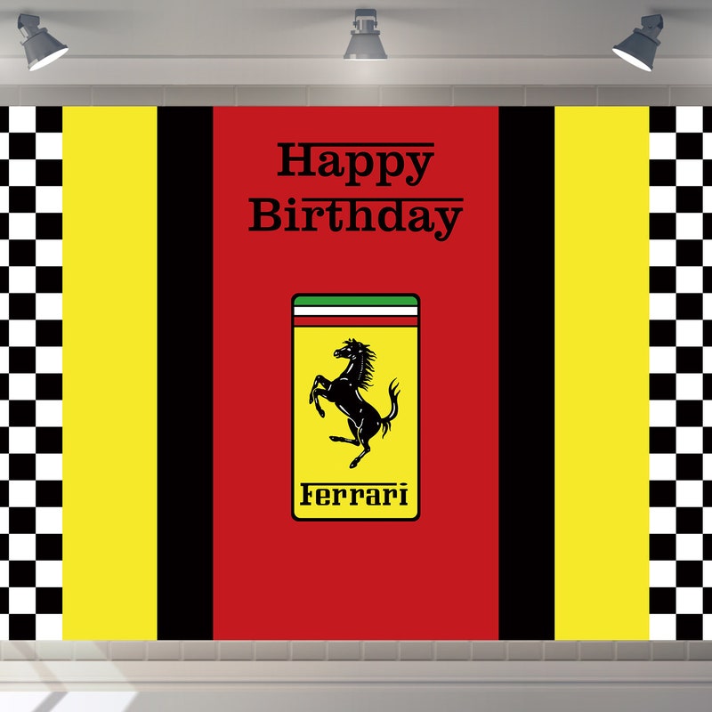 Ferrari Birthday Prop - Etsy UK