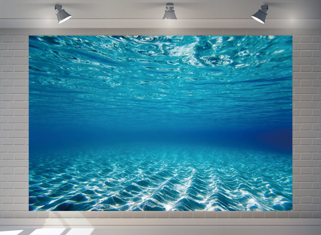 Custom Ocean Underwater Deepwater Sea World Backdrop Happy Birthday ...