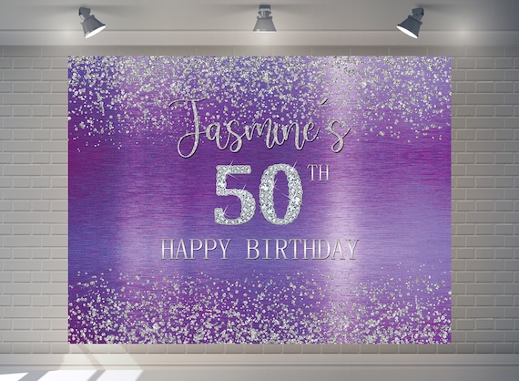 Custom Backdrop Any Age Birthday Backdrop Happy Birthday Party - Etsy
