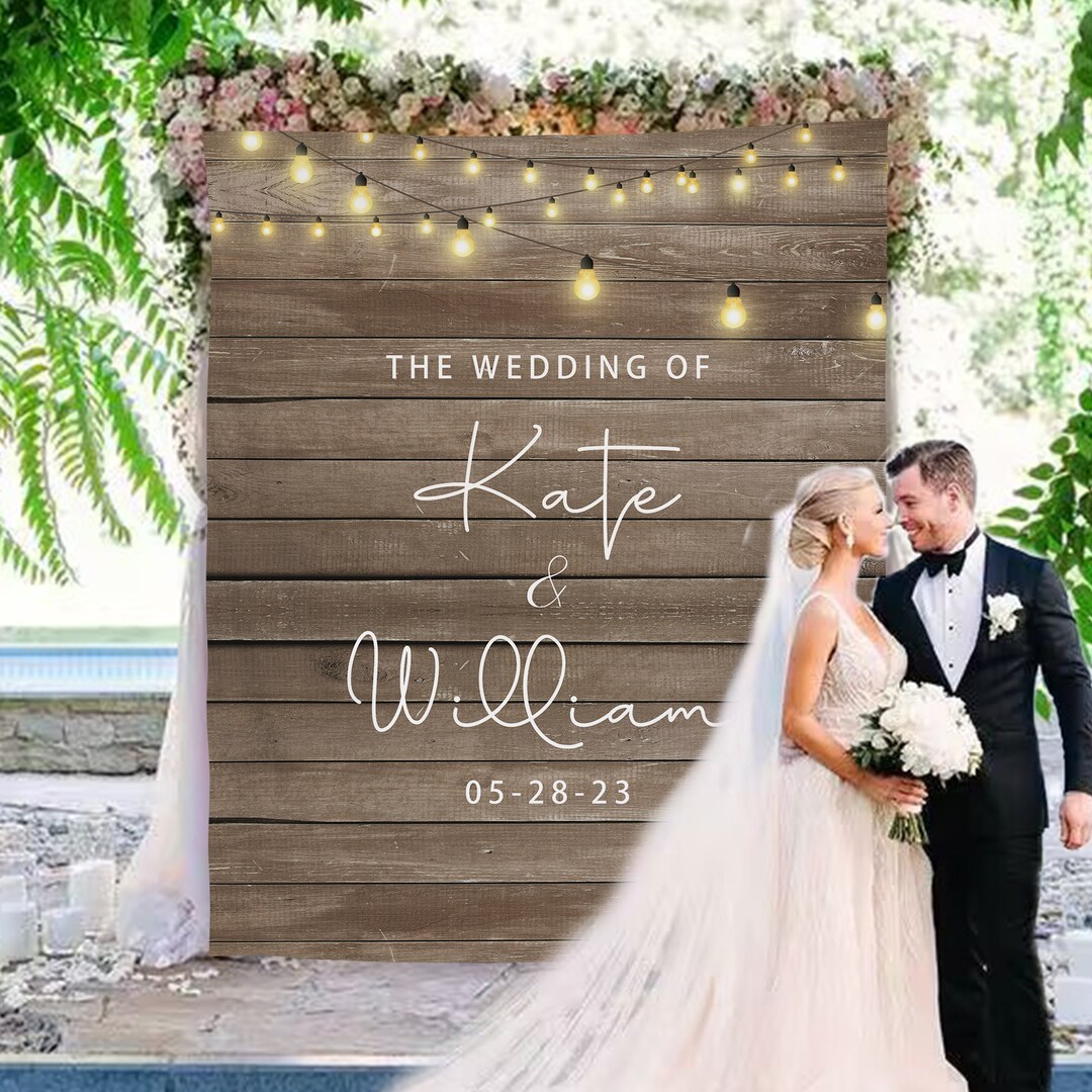 Custom Wedding Tapestry Backdrop, Personalized Bridal Shower Decor - Etsy