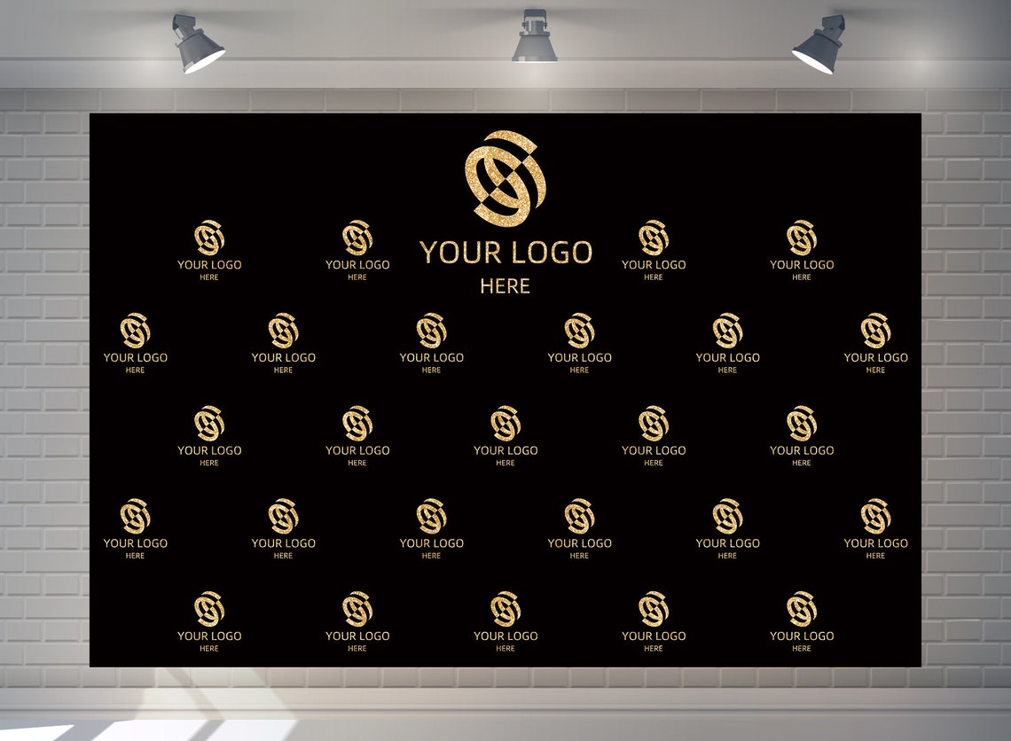 Custom Logo Step and Repeat Backdrop: Personalized Photo Booth Banner ...