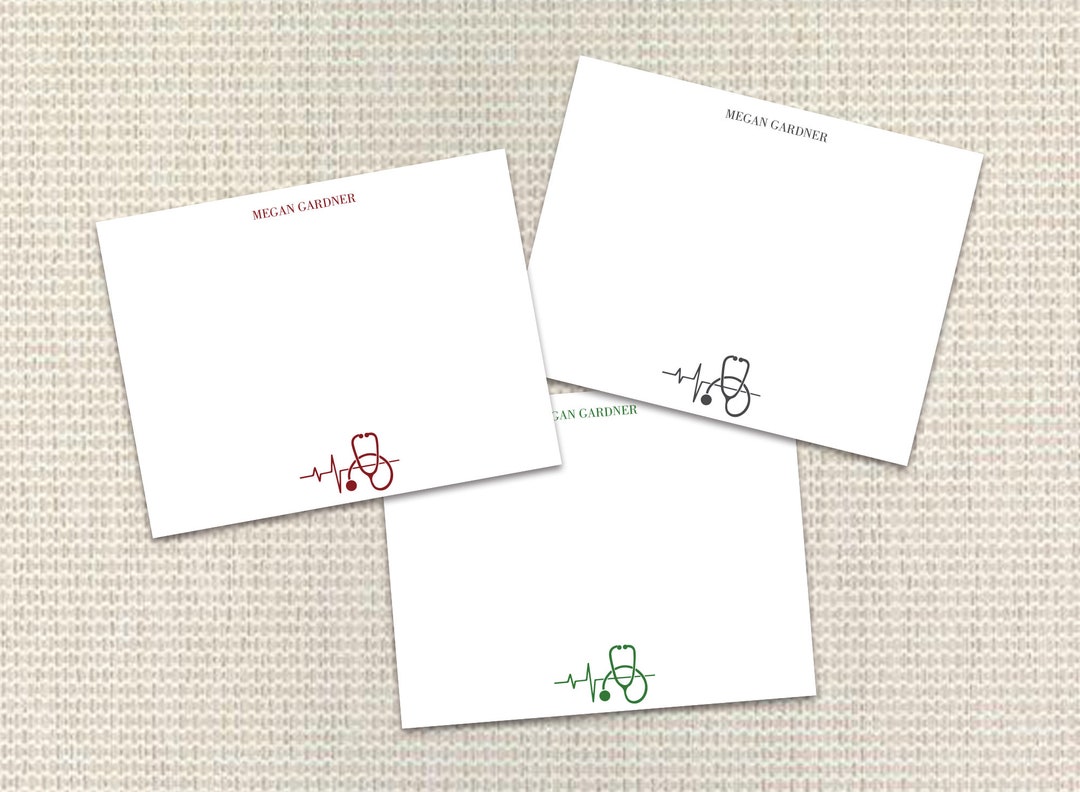 Doctor Nurse Stationery Personalized Stationery for Medical Student ...