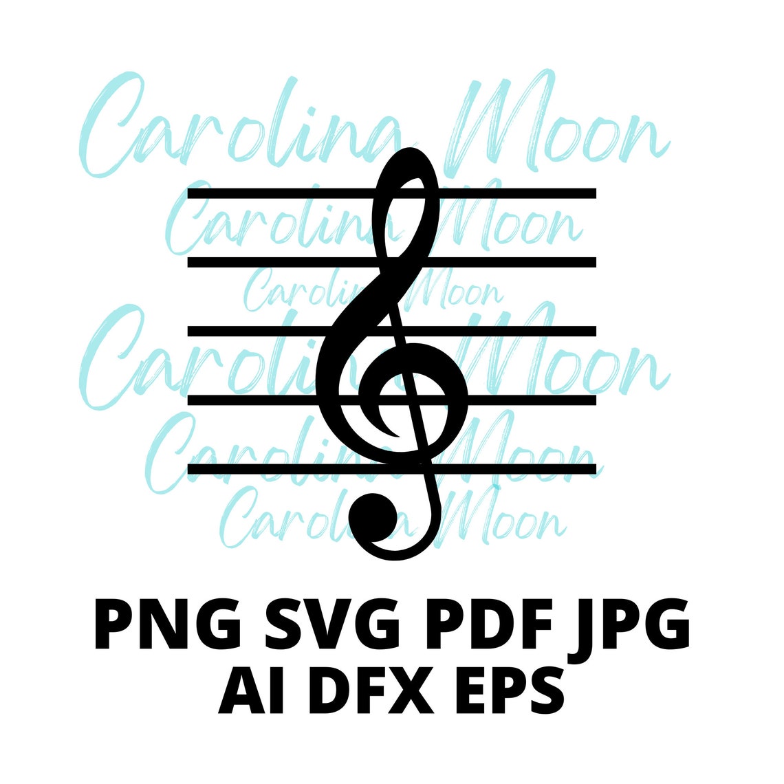 Musical Notes Music Svg, Dxf, Ai, Eps, Png, Jpg and Pdf Files. Instant ...