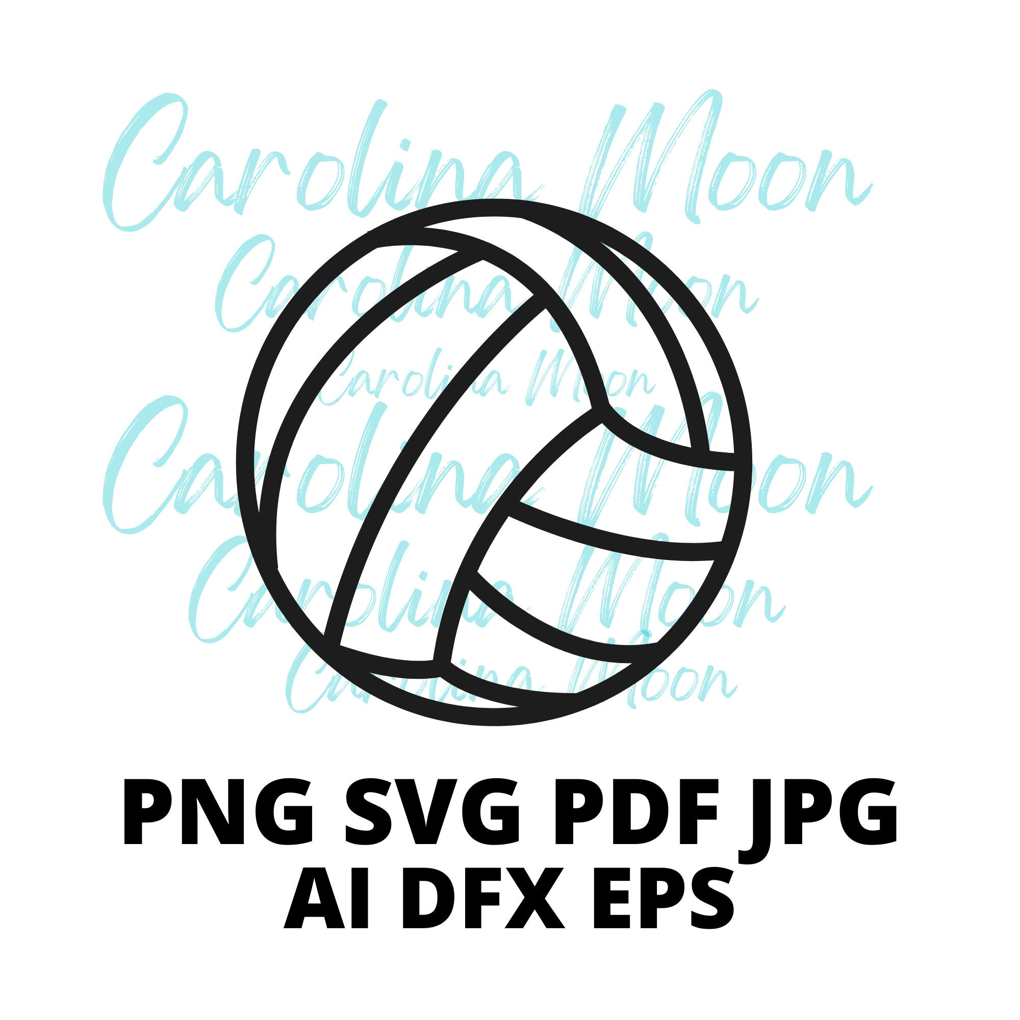 Volleyball | Svg, Dxf, Ai, Eps, Png, Jpg and Pdf Files. Instant Digital ...