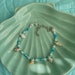 Blue Sea Shell Seed Bead Bracelet - Etsy