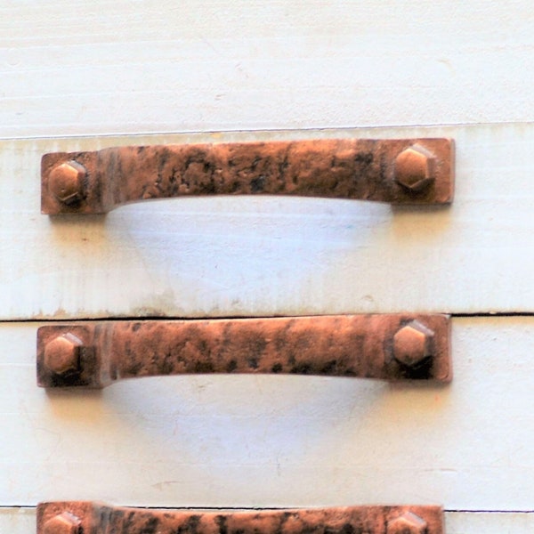 Copper Drawer Pull - Etsy