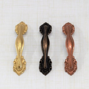 Filigree Scroll Drawer Pull, One Cabinet Dresser Furniture Knob, 3 ...