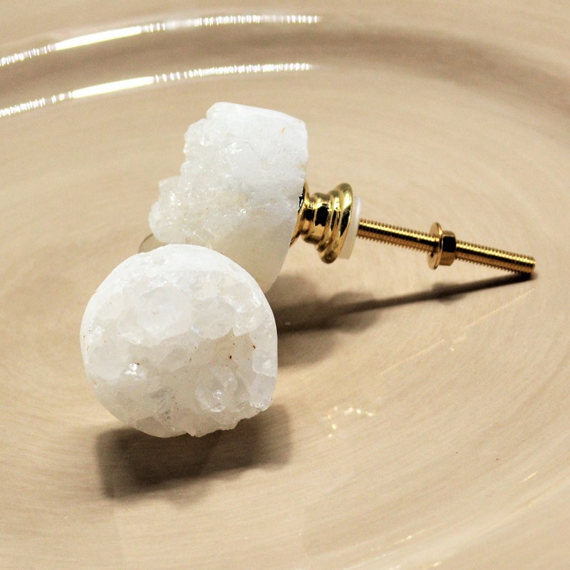 Quartz Crystal Knobs - Etsy