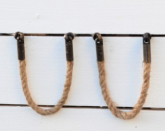 Rustic JUTE ROPE Handle Home Decor Drawer Pull - Etsy