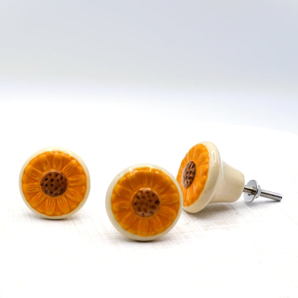 Sunflower Knobs - Etsy