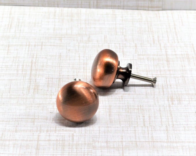 Antique Copper Spice Resin Cabinet Knobs, Farmhouse, Boho, Unique Knobs ...