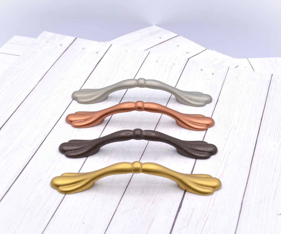 Copper Spoon Foot Pull, Oil Rubbed Bronze Door Knob, 3 Centers, Nickel ...