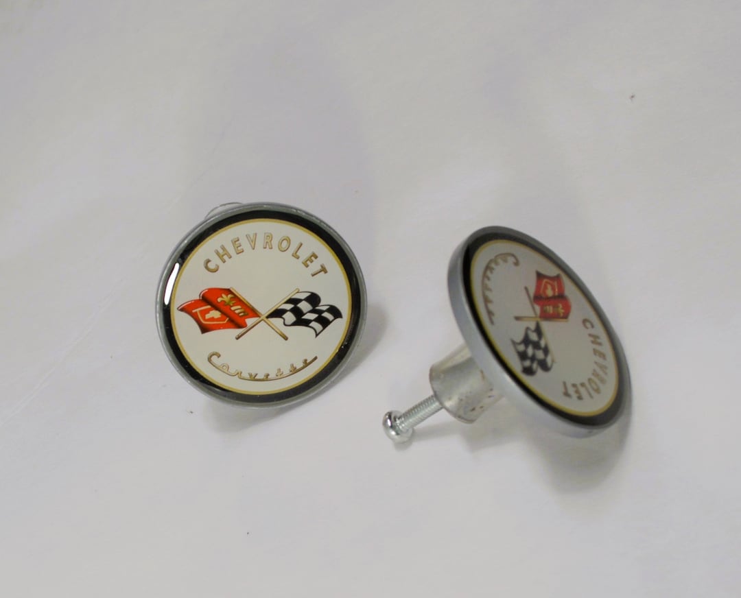 Chevrolet Knob, Corvette Drawer Pull, Chevy Vette Furniture Knob ...
