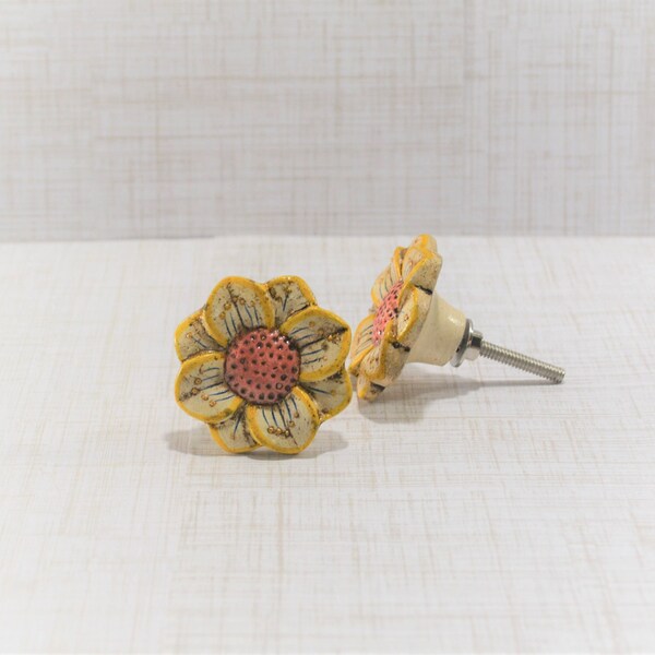 Sunflower Knobs - Etsy