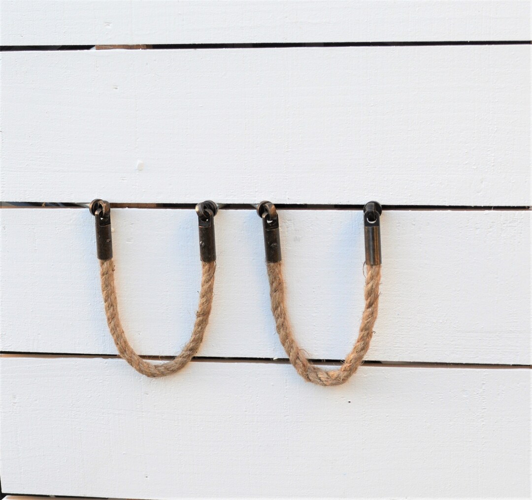 Jute Rope Pull, One Cabinet Furniture Knob, Coastal Nautical Beach ...