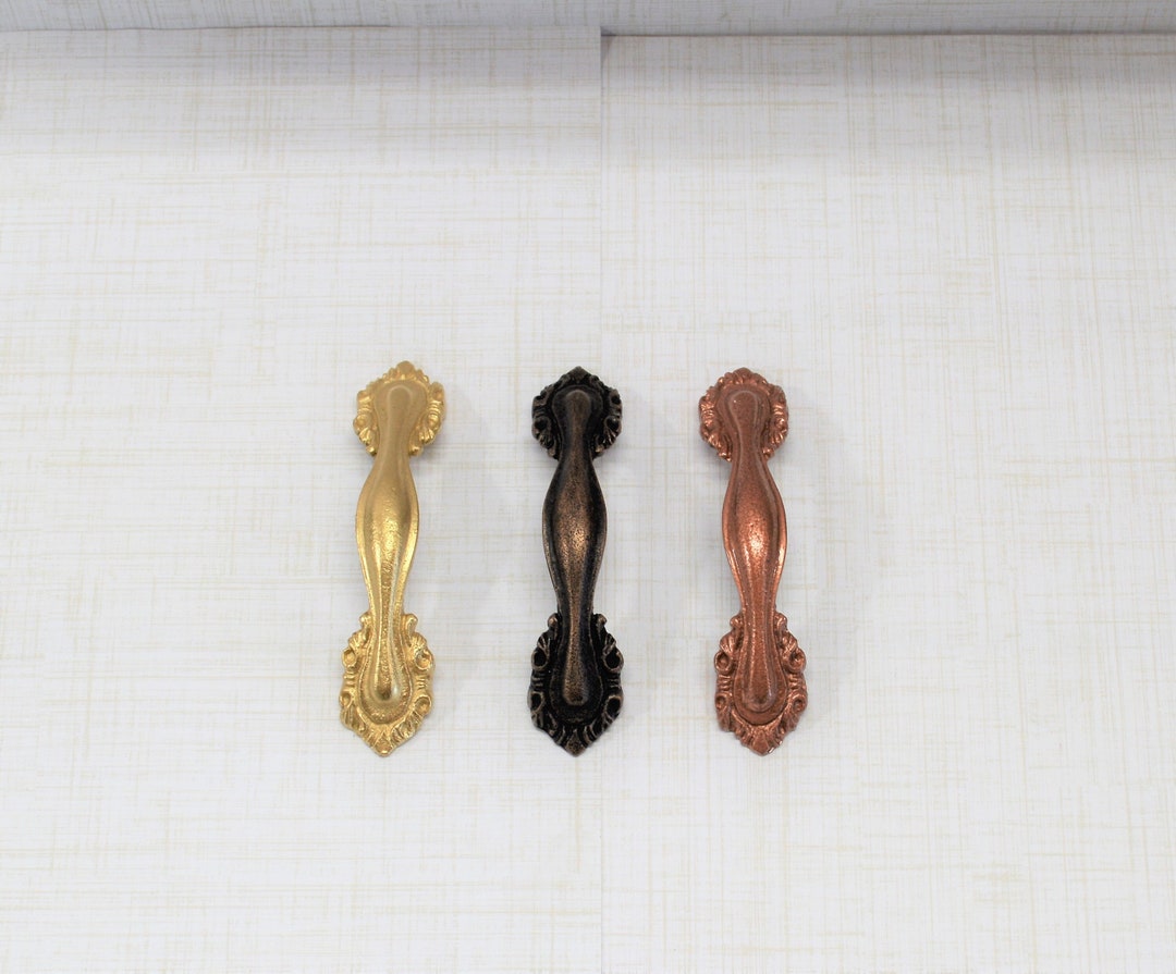 Filigree Scroll Drawer Pull, One Cabinet Dresser Furniture Knob, 3 ...