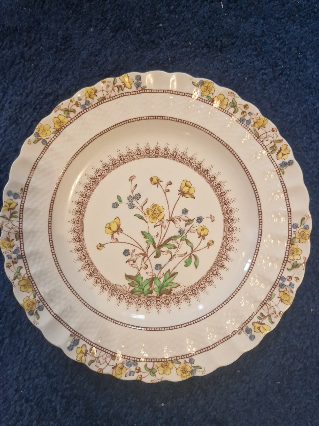 Copeland Spode Buttercup Pattern Large Plate. 1950's - Etsy