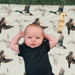 Mallard Duck Monthly Milestone Duck Call 1-12 Month Signs for Baby ...